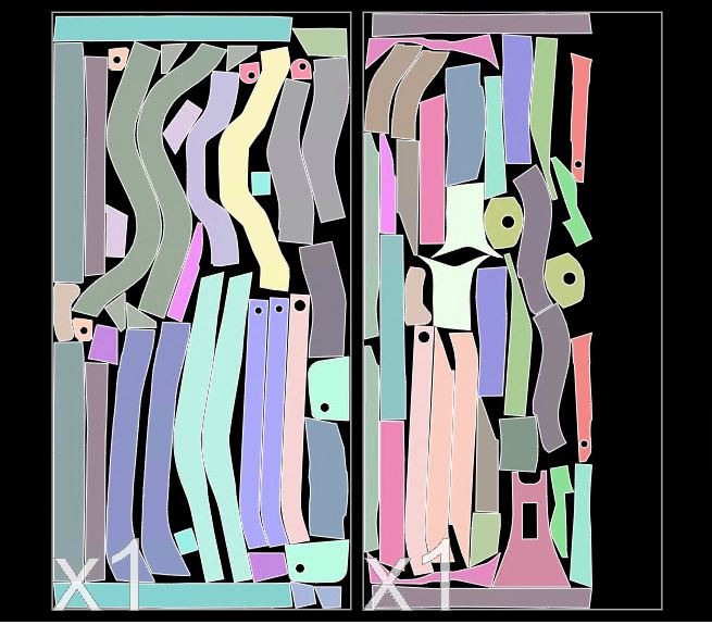 59-64 Chevy Impala X Frame Complete FULL Frame Wrap (Canadian or US ...